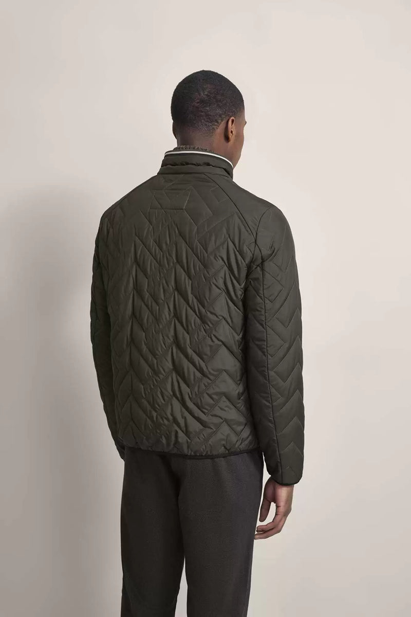 Bugatti - Bomber Quilted Jacket, Olive | Bugatti | Tector Menswear