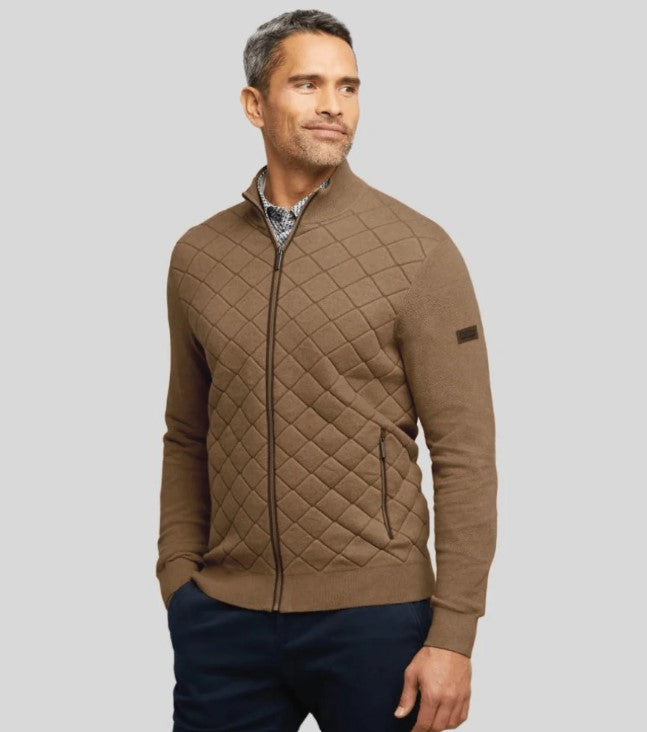 Bugatti - Knit Jacket Beige | Bugatti | Tector Menswear